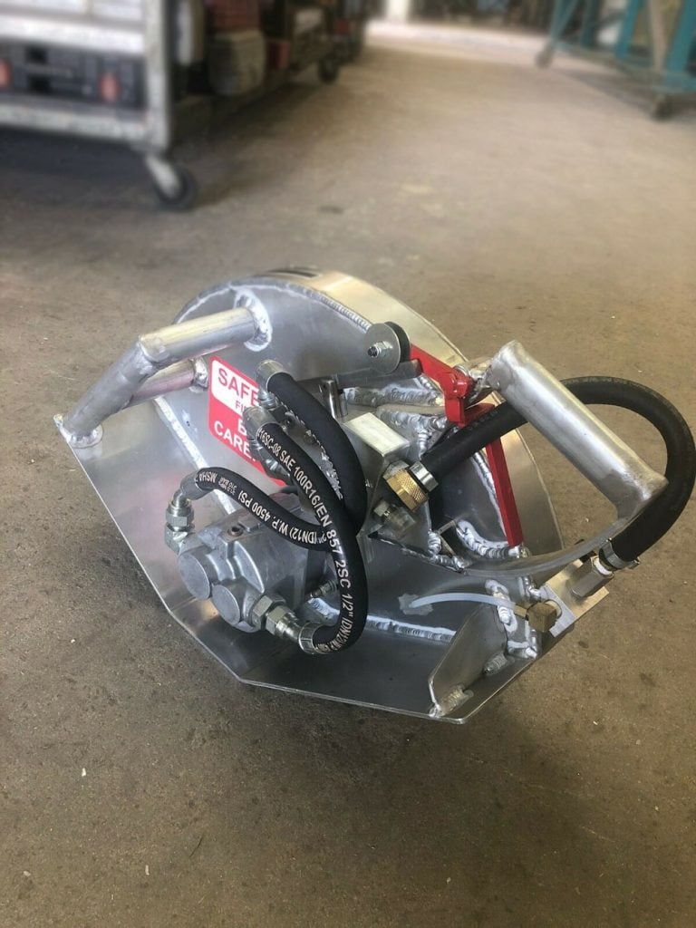 24″-Concrete Cutting Hydraulic Angled Saw - KHM Machine Shop