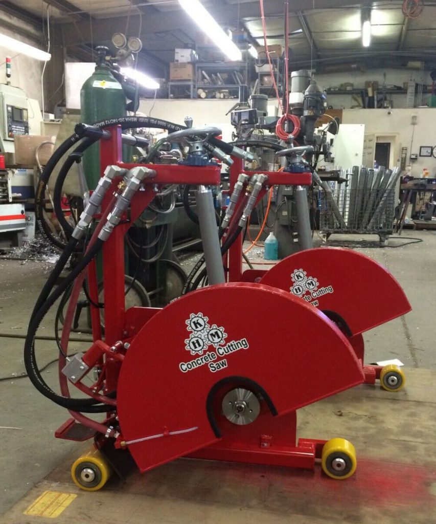 24″ Hydraulic Concrete Cutting Walk Behind Push Adjustable Saw - KHM ...