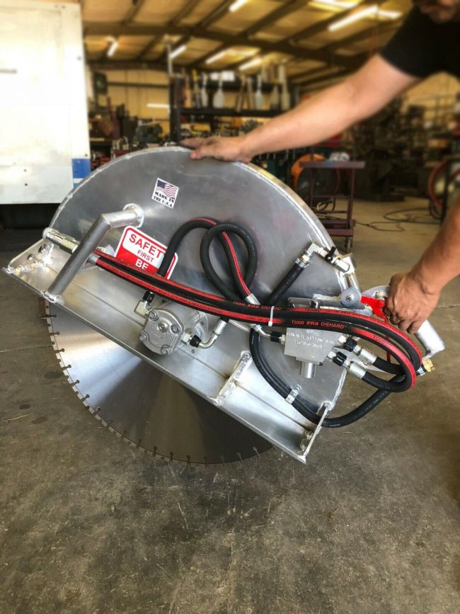 30″ Hydraulic Concrete Cutting Saw - KHM Machine Shop
