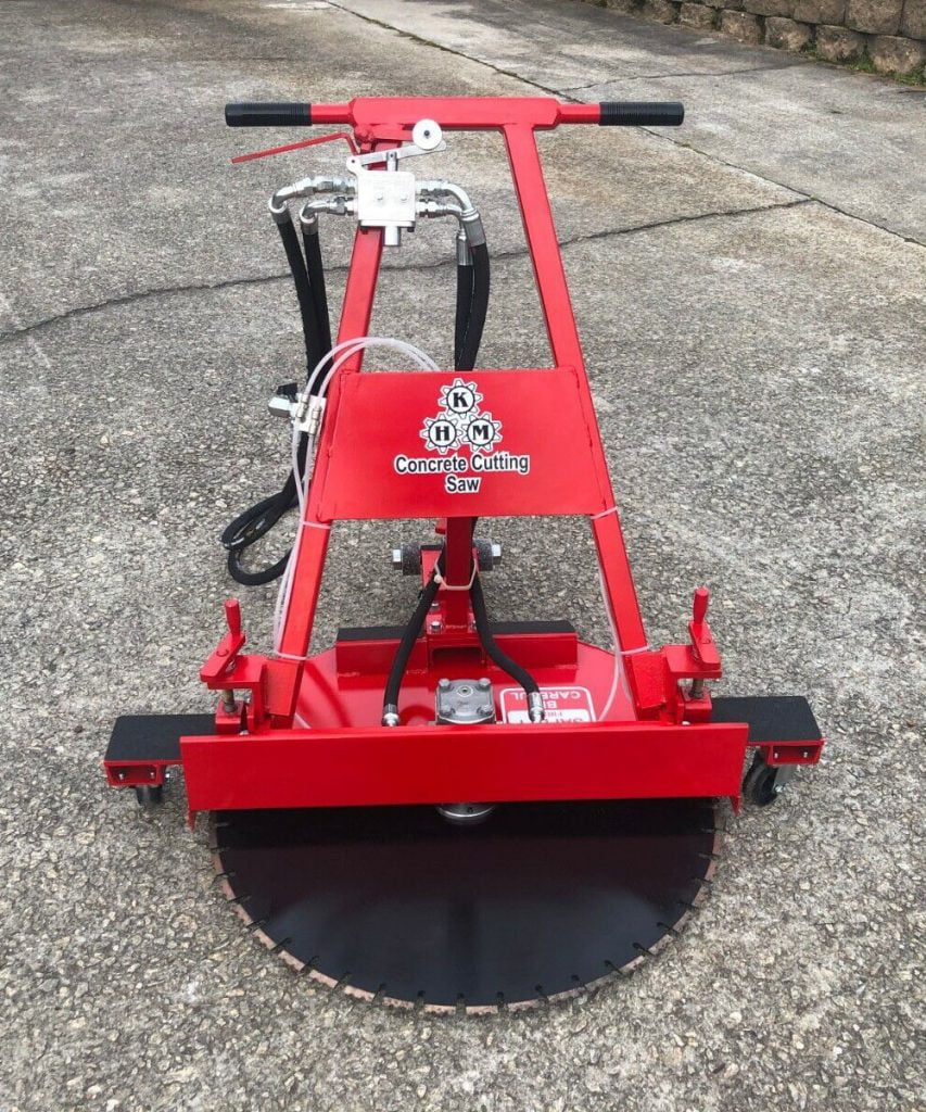 30″ Horizontal Hydraulic Concrete Cutting Flush Saw - KHM Machine Shop
