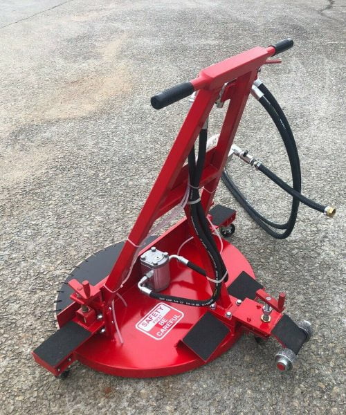 30″ Horizontal Hydraulic Concrete Cutting Flush Saw - KHM Machine Shop