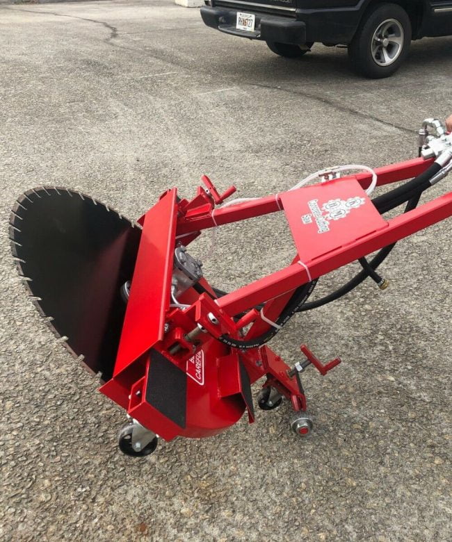 32″ Horizontal Hydraulic Concrete Cutting Flush Saw - KHM Machine Shop