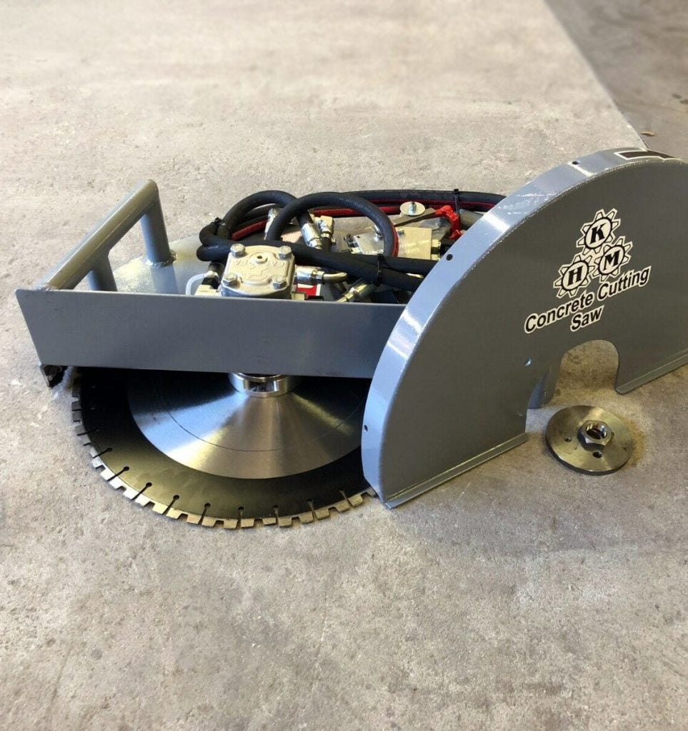 16″ Concrete Cutting Hydraulic Handsaw Flush Combo Saw - KHM Machine Shop