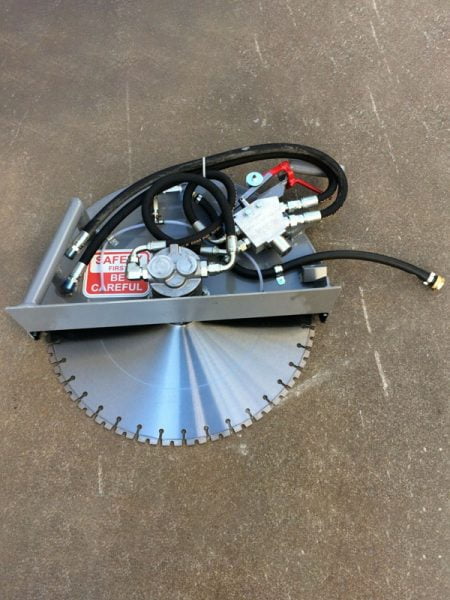 24″ Open Flush Hydraulic Concrete Cutting Handsaw - KHM Machine Shop