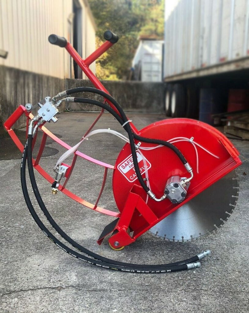 24″ Concrete Cutting Hydraulic Walk Behind Push Floor Saw - KHM Machine ...